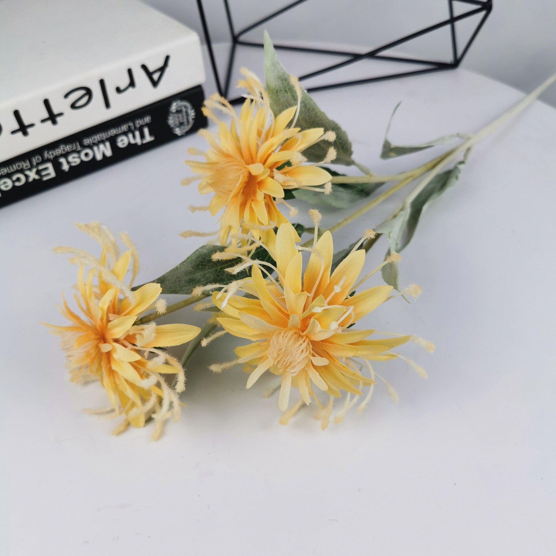 Simulation flower Nordic autumn false flower 3 hea... – Grandado