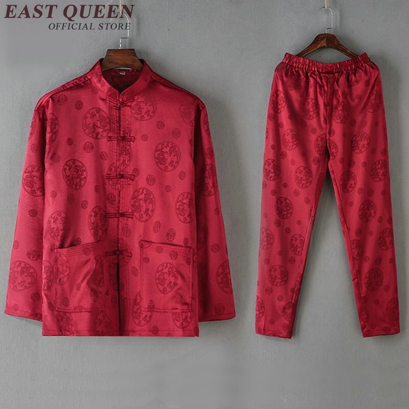 Traditional chinese clothing for men male shanghai... – Grandado