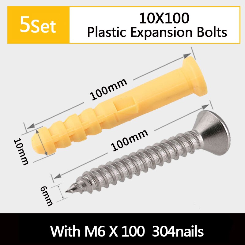 Rubber Plug Expansion Screw 304 Stainless Steel Se... – Grandado