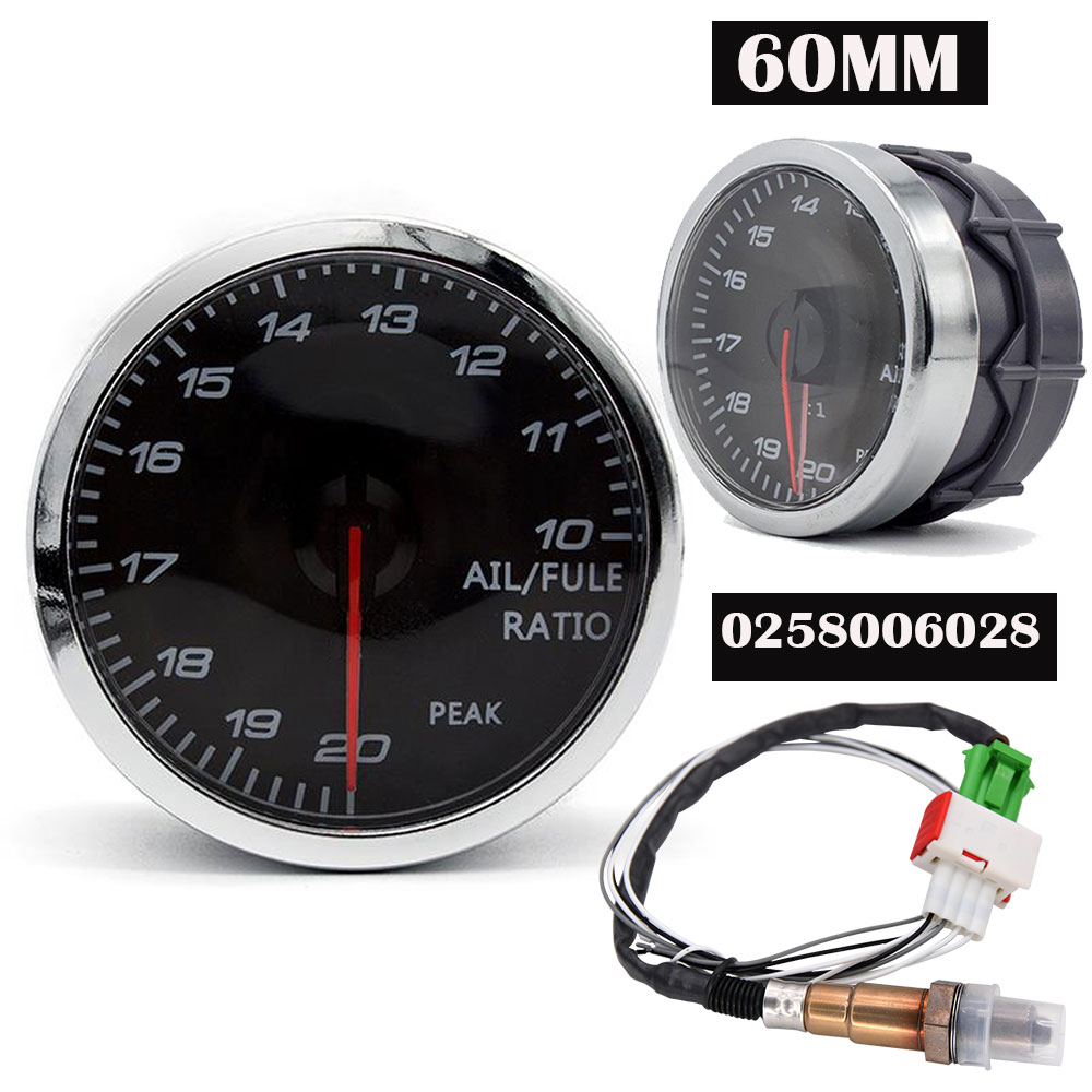 Universal 60mm Air Fuel Ratio Gauge 7 Color Backli... – Grandado