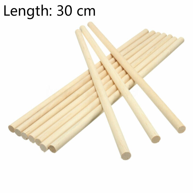 10pcs 3mm 4mm 5mm 6mm 12mm Wooden Stick Strip Mode... – Vicedeal