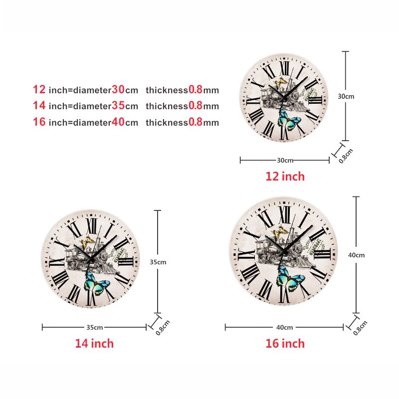 Home Living Vintage Wall Clock Modern Hanging Watc... – Grandado