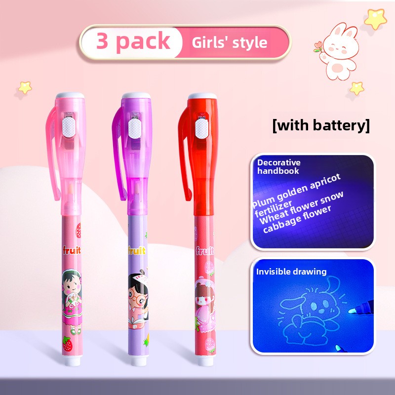 Magic Invisible Highlighter Pen with UV Light Pain... – Grandado