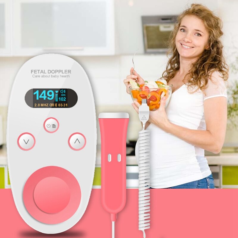 Waterproof Fetal Doppler Prenatal Sonar Doppler Ba... – Grandado