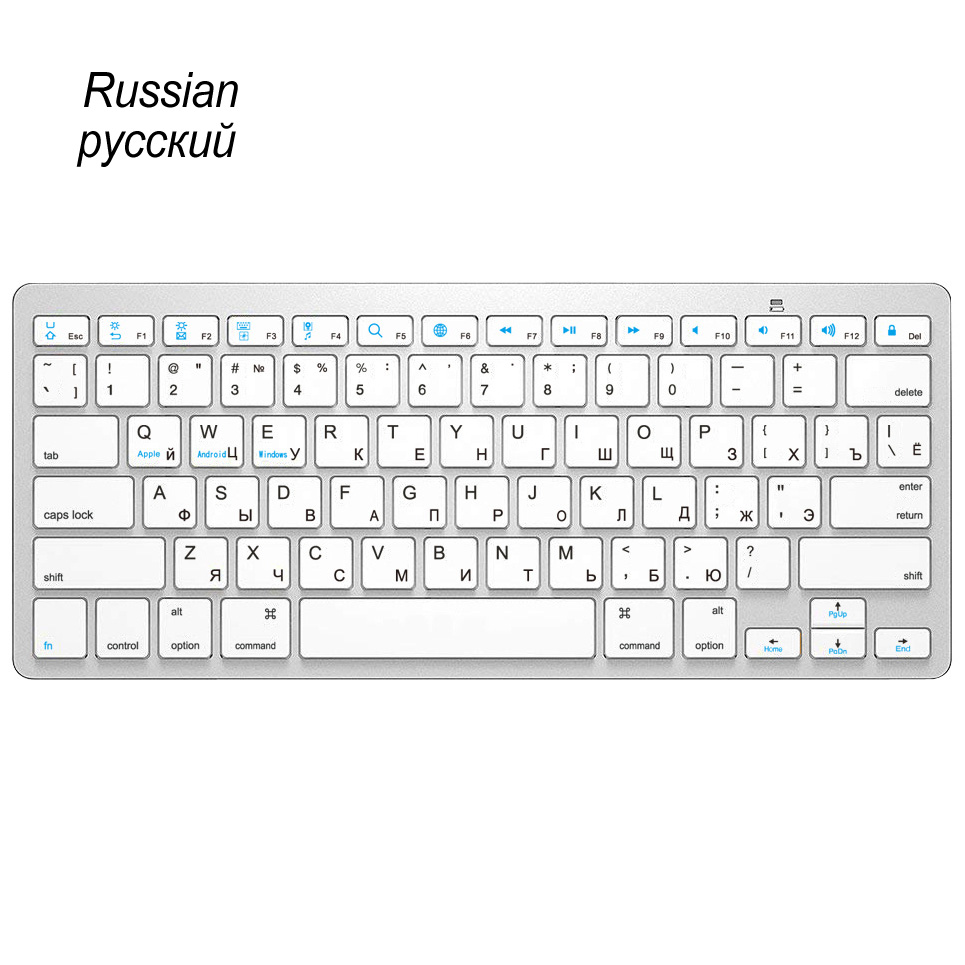Multi Lingual Universal Wireless Bluetooth Keyboar Vicedeal