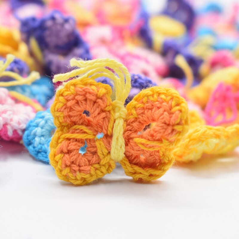 10 Stks Haak Gebreide Vlinders Applique Naai Acces... – Grandado