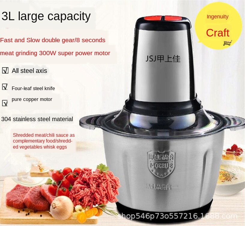 Meat Grinder Household Multi-Function Stainless St... – Vicedeal