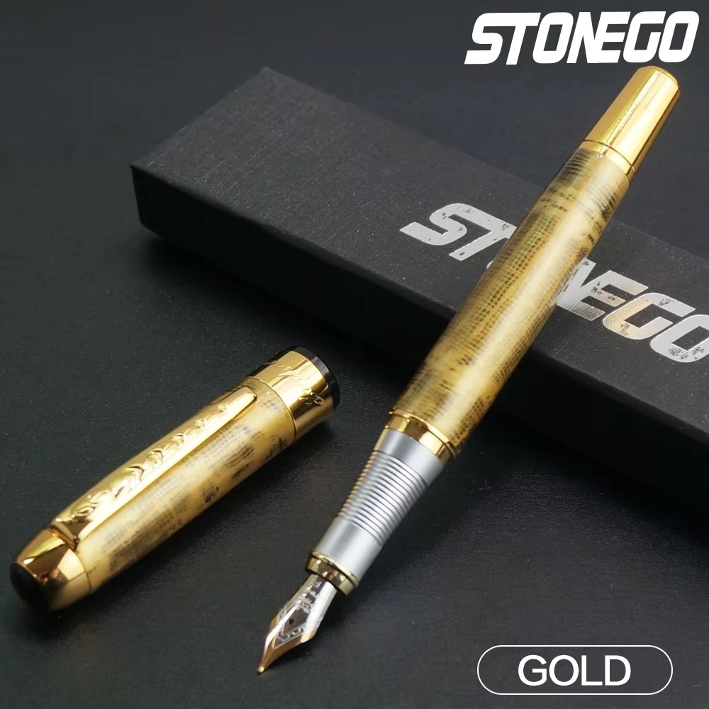 STONEGO 0.38mm Extra Fine Nib Fountain Pen, Black ... – Vicedeal