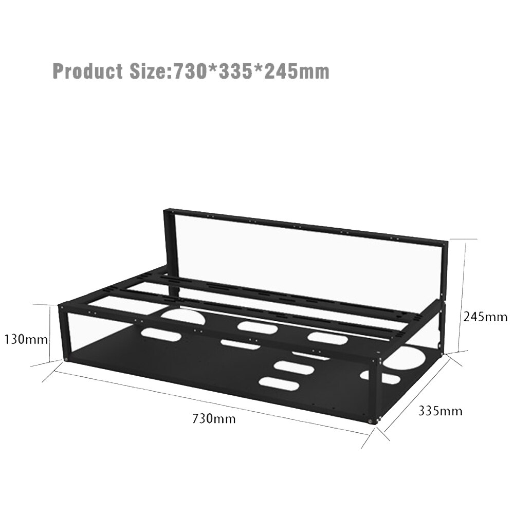Open Mining Rig Frame 12 Gpu Mining Case Rack Moth Grandado