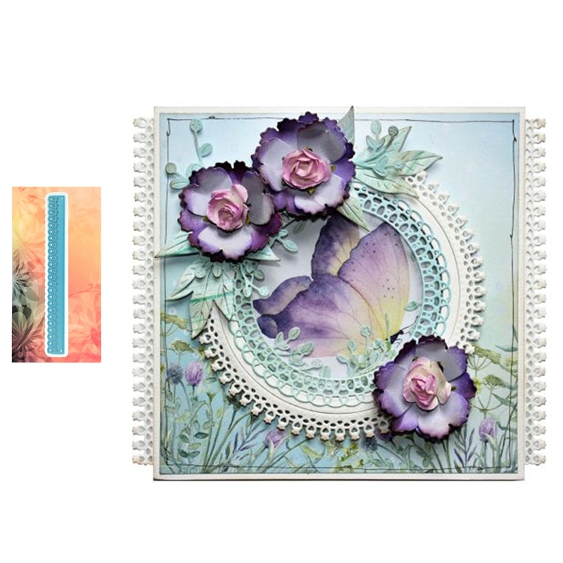 Kant Metalen Stansmessen Stencil Voor Diy Scrapboo... – Vicedeal