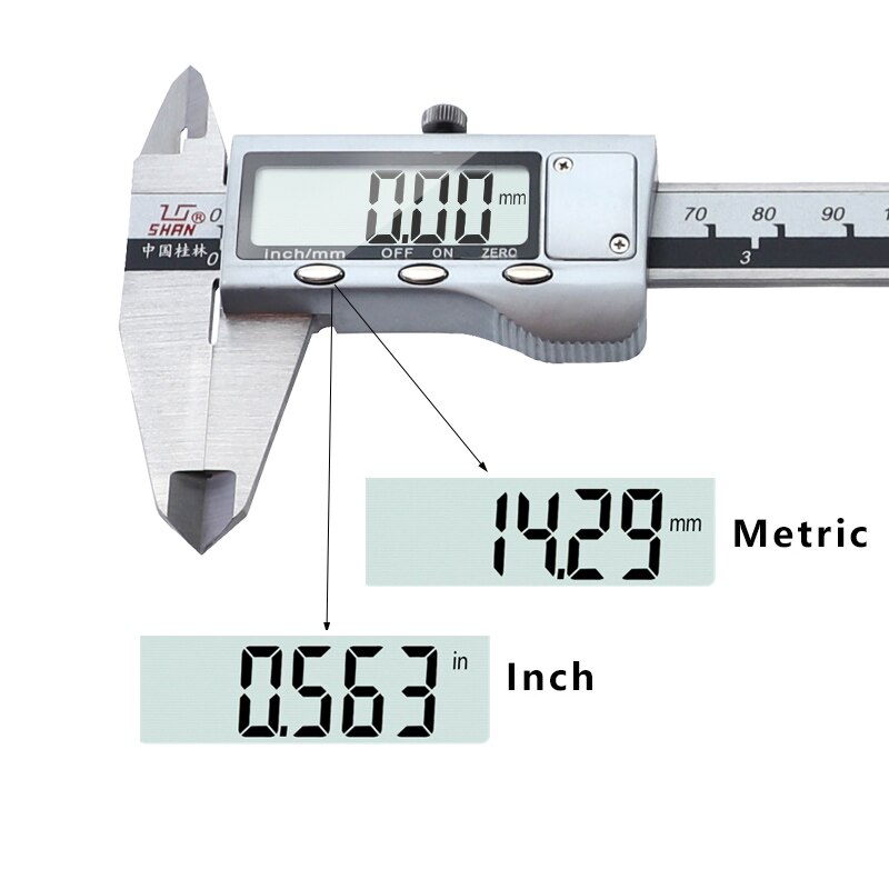Vernier Caliper Digital 150/200/300mm Stainless St... – Vicedeal