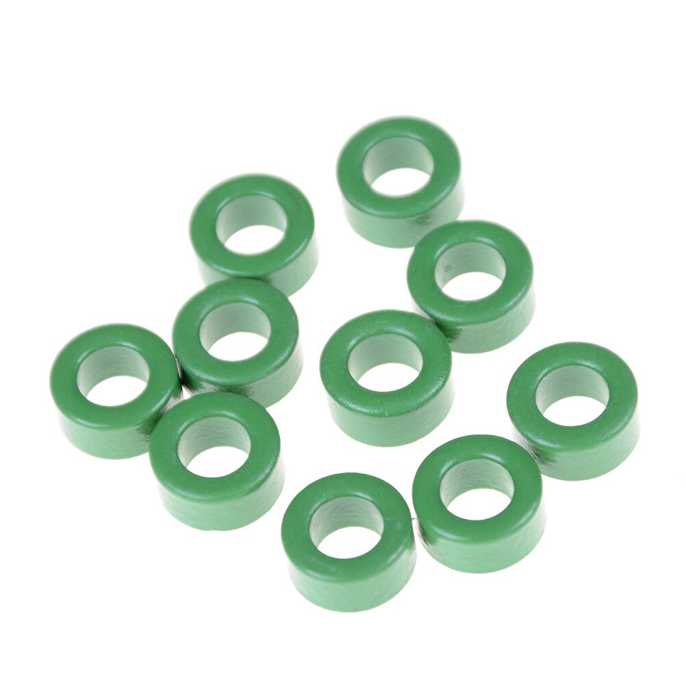 10 Pcs 10mm x 6mm x 5mm Inductor Coils Green Toroi... – Grandado