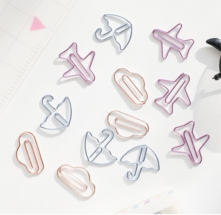 12pcs/lot Cartoon Shape Mini Paper Clips Bookmark ... – Vicedeal