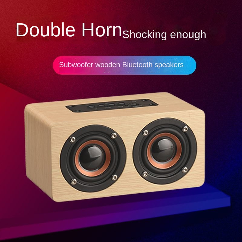 W5 wooden wireless Bluetooth speaker portable mobi... – Grandado