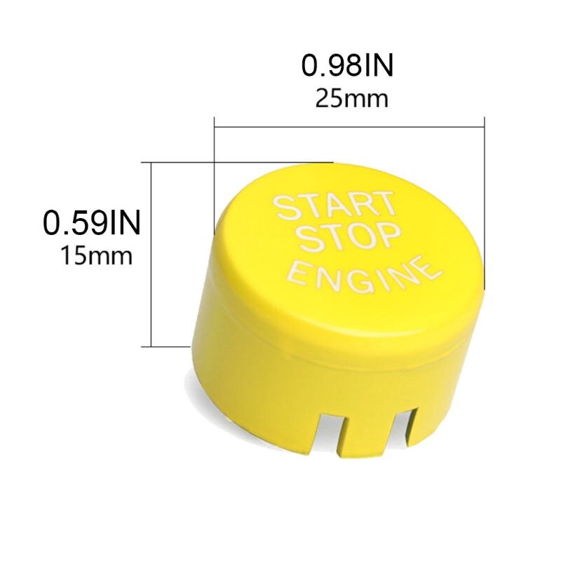 Gele Auto Motor Start Stop Button Vervanging Schak... – Vicedeal