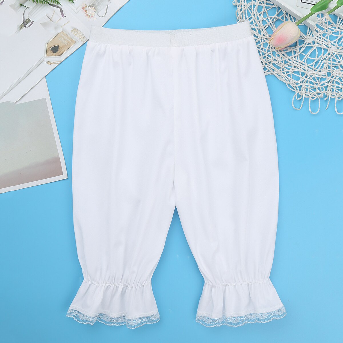 Kids Girls Victorian Pantaloon Dance Costume Solid... – Grandado