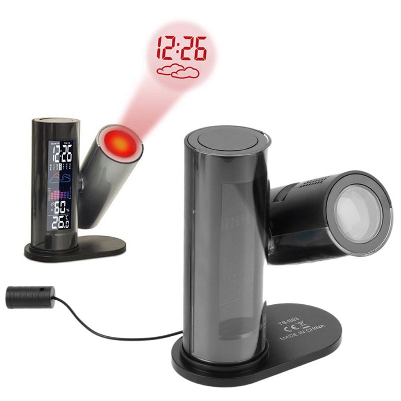 Digital Alarm Clock Desktop Clock With Projector T... – Grandado