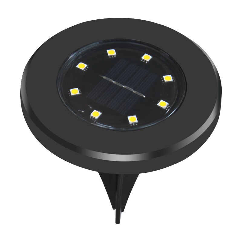 8LED Solar Ground Lights Garden Solar Powered Disk... – Grandado