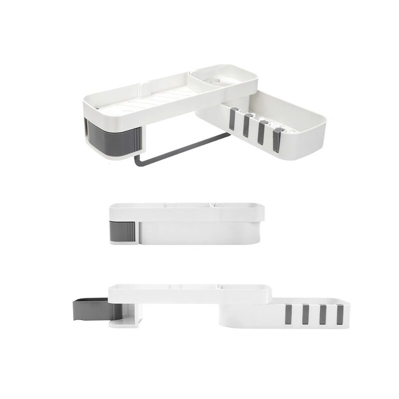 Badeværelse rack hylde vægmonteret shampoo holder ... – Vicedeal