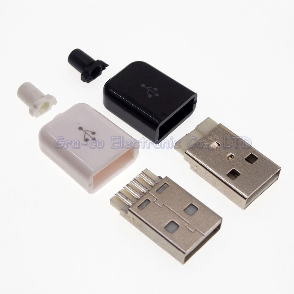 200set 3 in 1 DIY 2.0 USB Jack with Plastic shell ... – Grandado