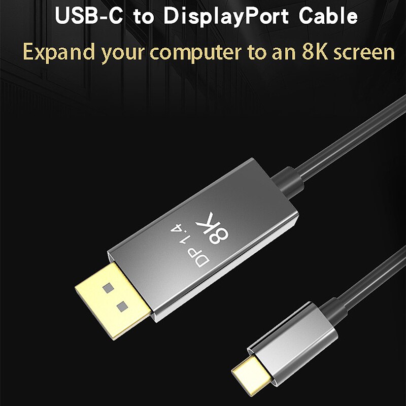 Tipo C a Displayport 8K@60Hz1.4 versión ordenador ... – Grandado