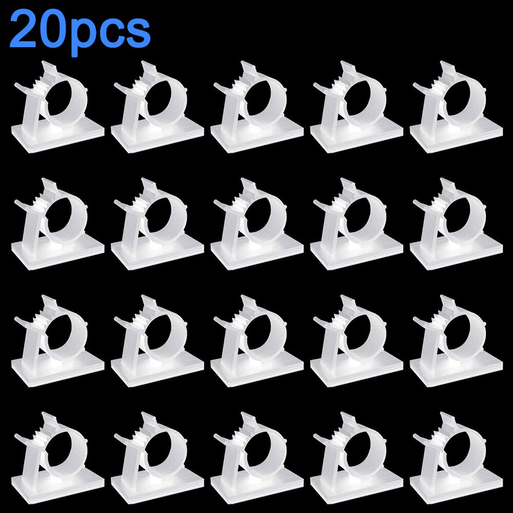 20 Pcs Kabel Clips Zelfklevende Netsnoer Beheer Dr... – Grandado