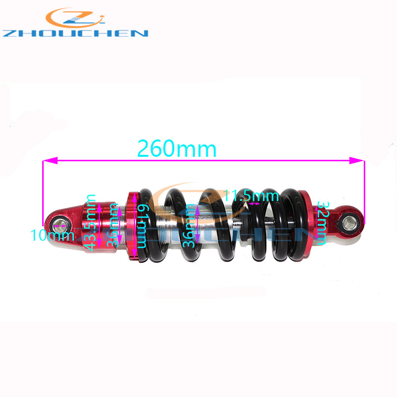 26cm 260mm Aluminum alloy Shock Absorber Rear susp... – Grandado