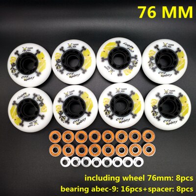 Roller wheel skate wheel black white PU wheel 85A ... – Grandado