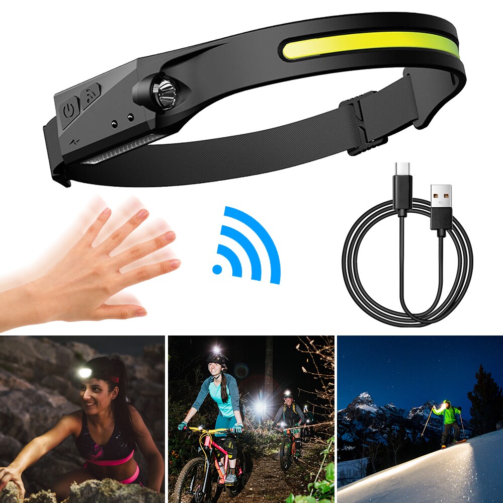 Super Bright Headlamp USB Rechargeable Waterproof ... – Vicedeal