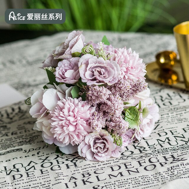 Ins Trend Wedding Bouquet For Bridesmaid Boho Pink... – Grandado