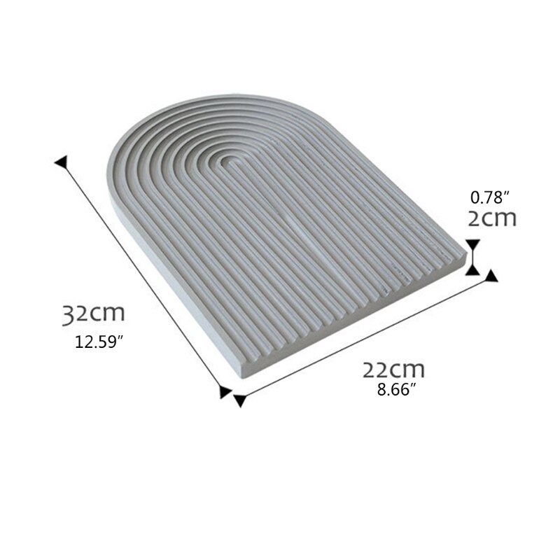 Water Ripple Cutting Board Tray Geometric Cement P... – Vicedeal