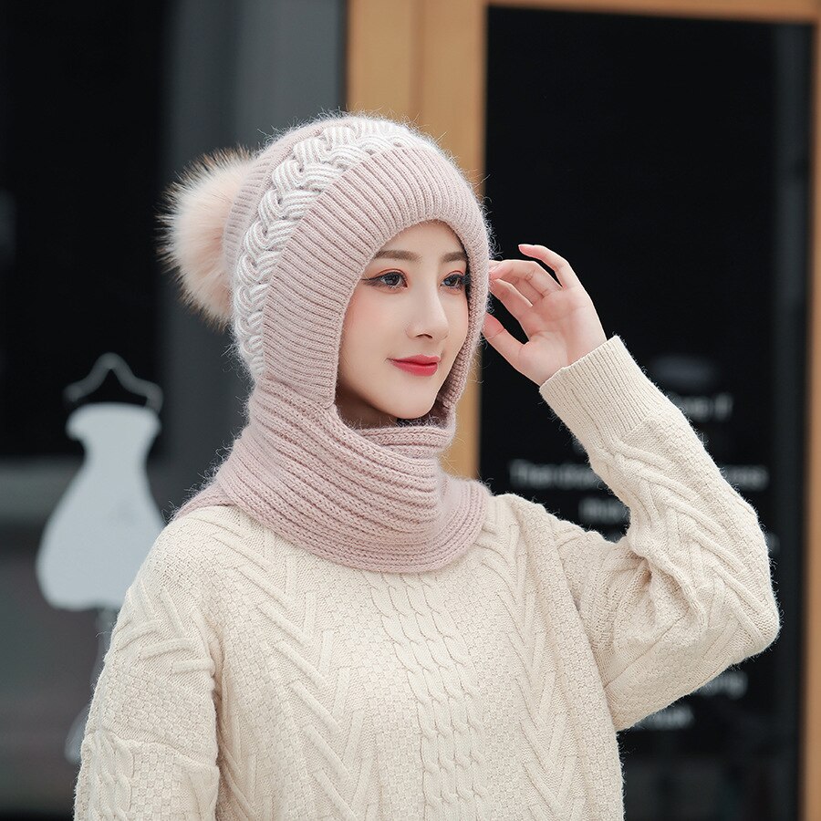 Vrouwen Herfst Winter Skullies Mutsen Zachte Warme... – Grandado