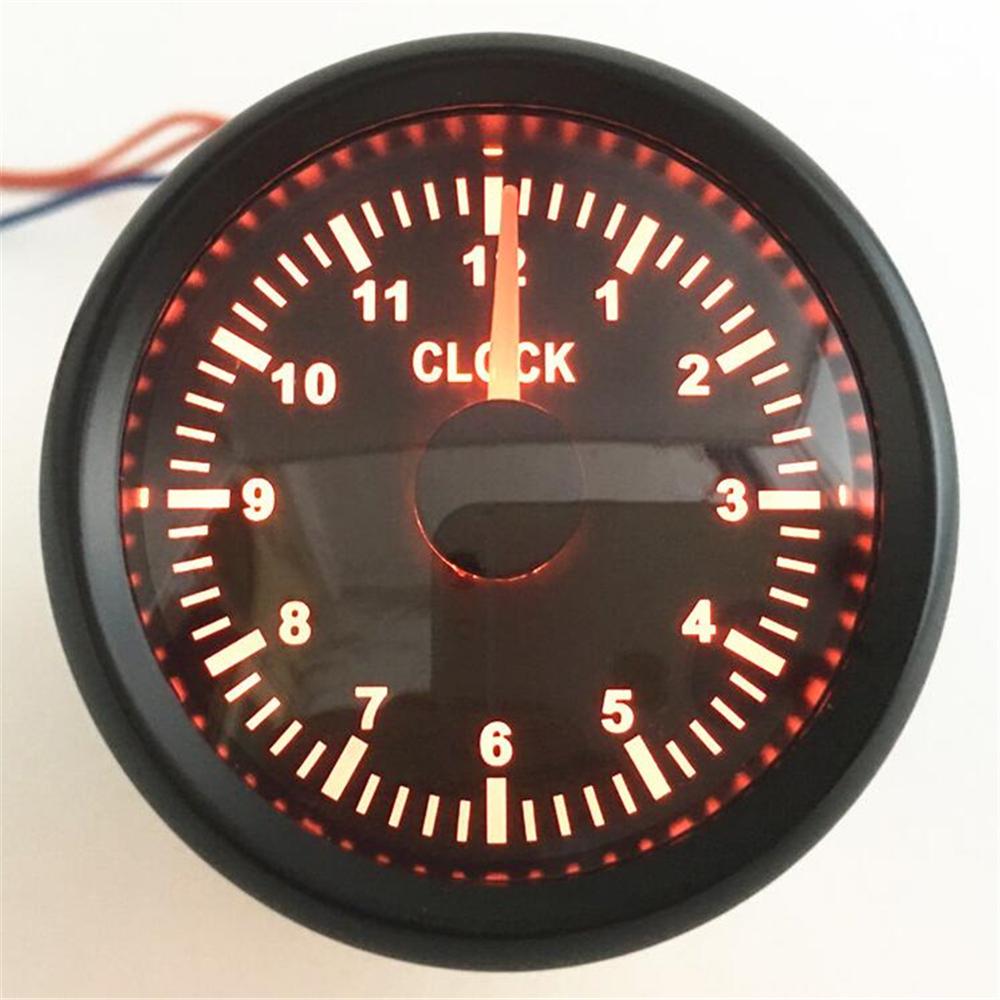 Pack of 1 52mm Pointer Clock Gauges Red Backlight ... – Grandado