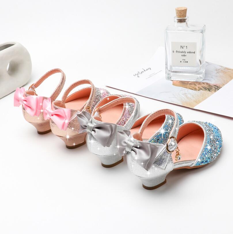 Girls Party Shoes Princess Sandals Leather Glitter... – Vicedeal