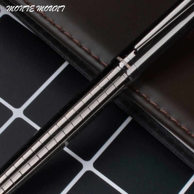 Metal gray Grid Brand Ballpoint Pen MONTE MOUNT Bu... – Vicedeal