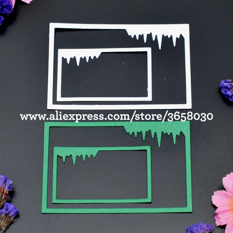 Winter Snow Frame Christmas Metal Die cutting Dies... – Grandado