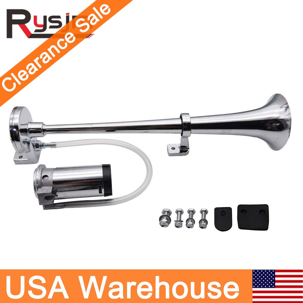 Car Horn Super Loud 12V Single Trumpet Air Horn Co... – Grandado