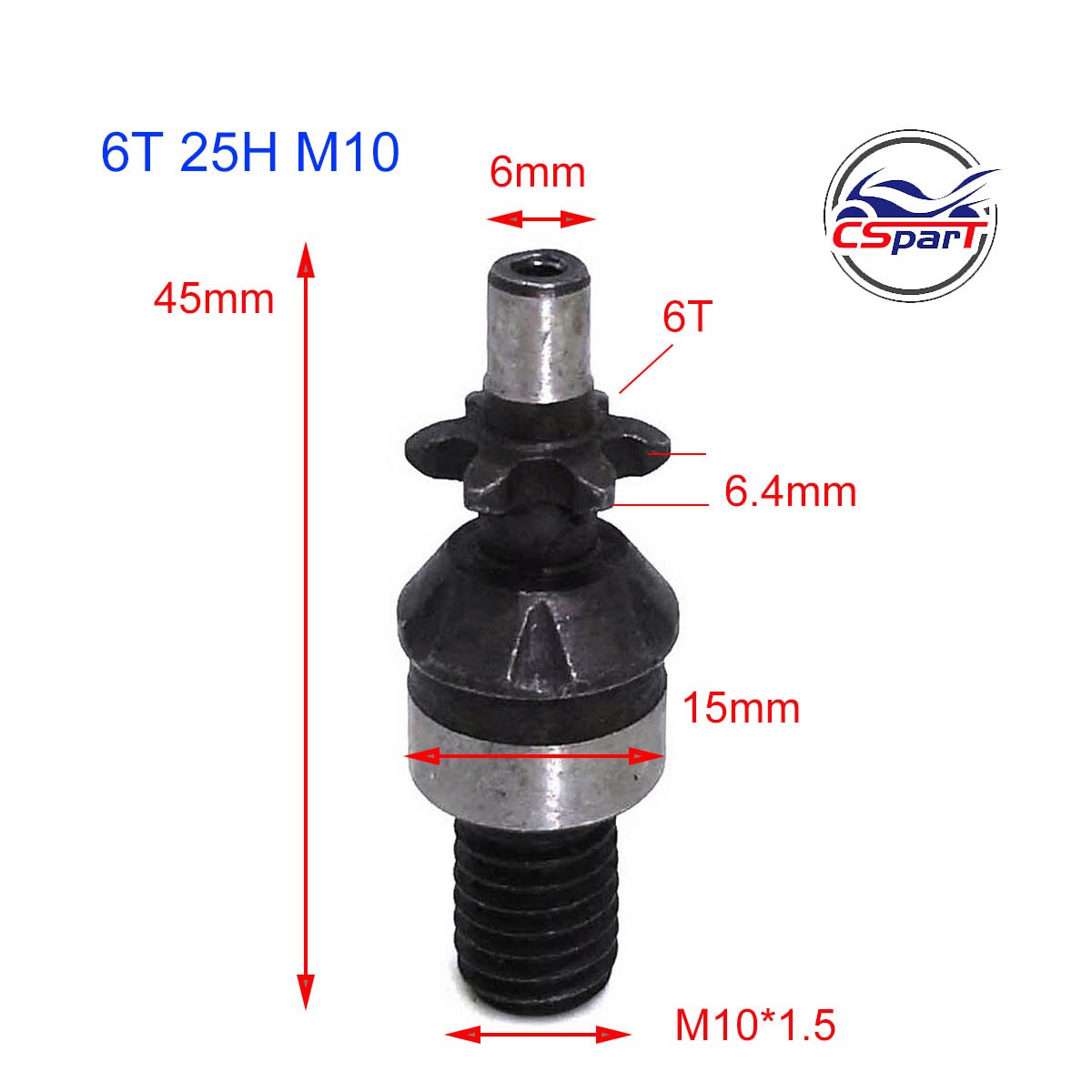 6 7 8 Tooth 6T 7T 8T Front Pinion Sprocket 47CC 49... – Grandado