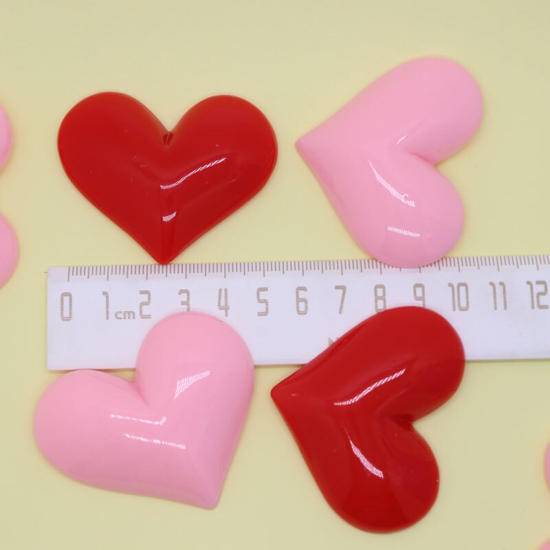 50mm fridge magnet red pink heart decoration magne... – Grandado