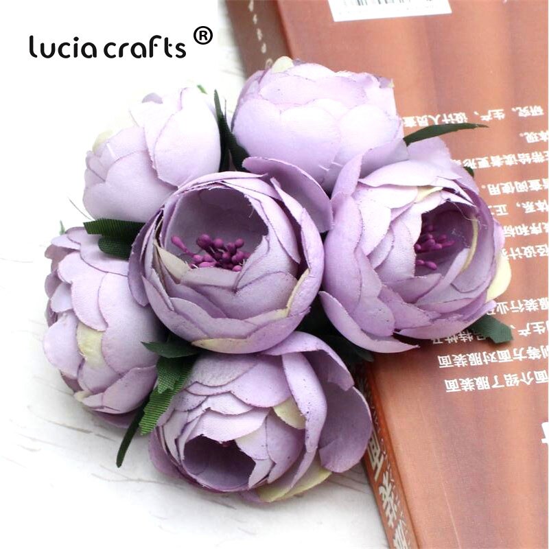 Lucia crafts 6pcs/lot Diameter 45mm Silk Artificia... – Vicedeal