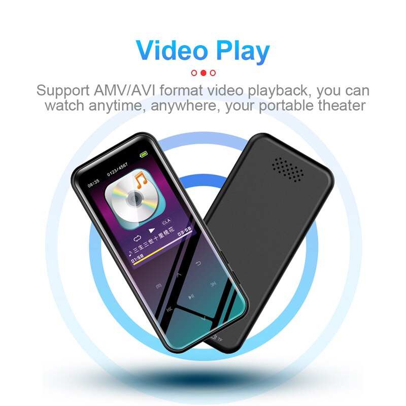 M15 MP3 MP4 Player Bluetooth 4-Inch Screen Touch K... – Grandado