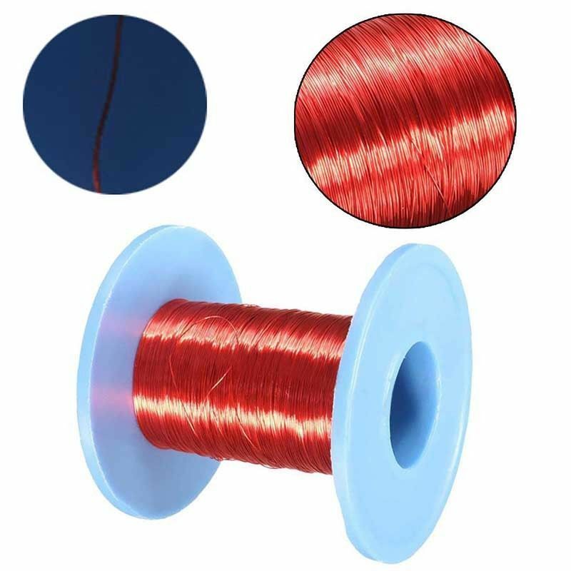100M red magnetic wire 0.2mm QA enameled copper wi... – Grandado