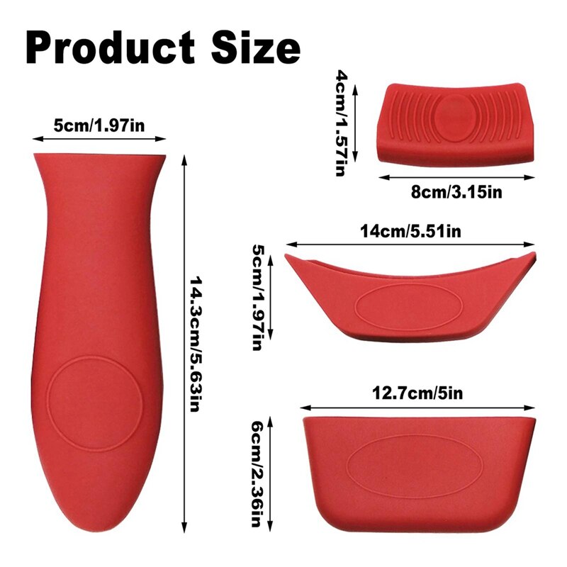 Silicone Handle Holders Rubber Pot Holders Cover N... – Grandado