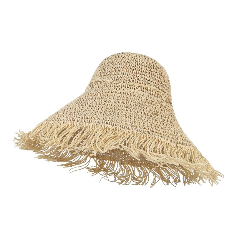GEMVIE Kwasten Grote Rand Strooien Hoed Voor Vrouw... – Grandado