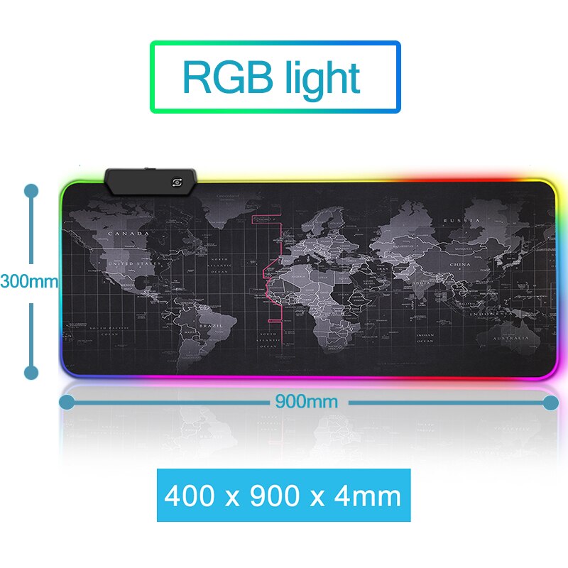 Desk Mat Decoration Gaming Mouse Pad RGB Large Mou... – Grandado