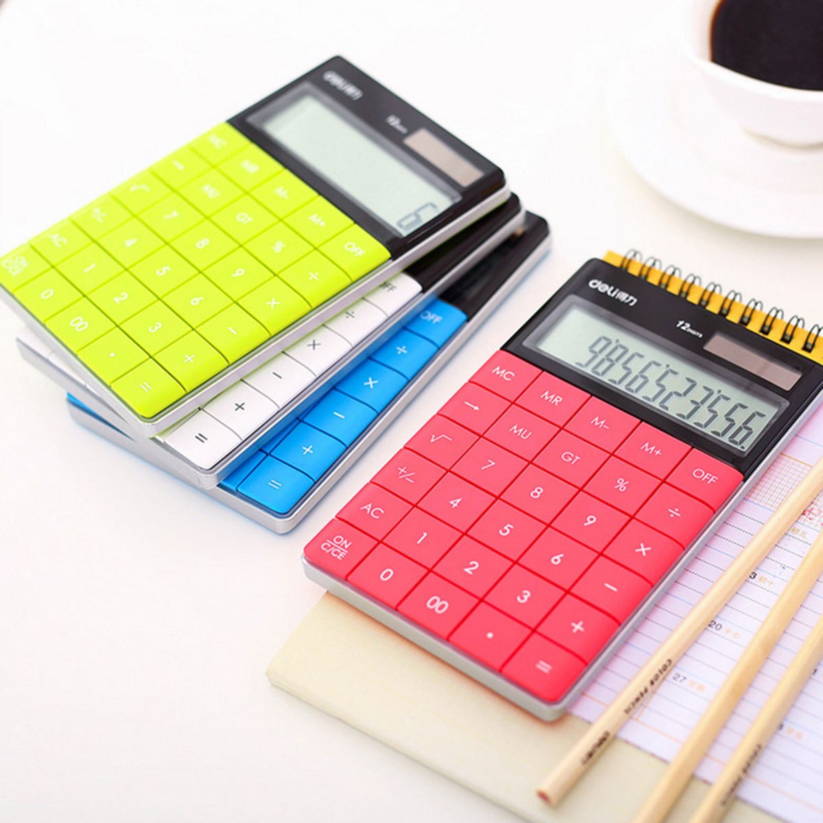 Effective 1589 calculator large buttons solar offi... – Grandado