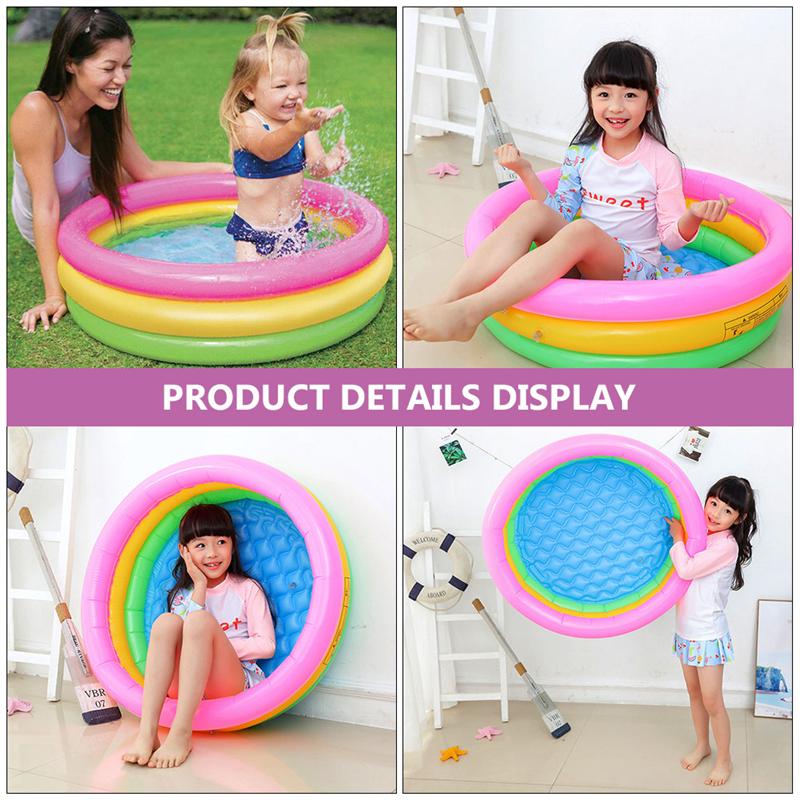 Colorful Safe Household Kiddie Pool Inflatable Kid... – Grandado