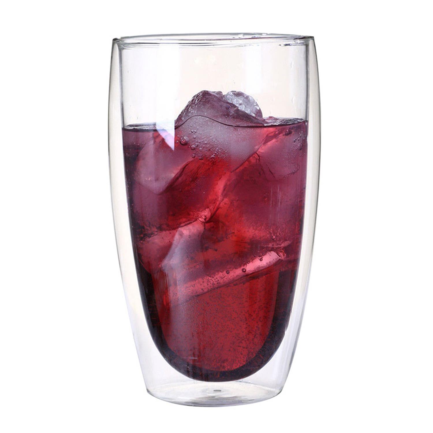 Double Wall Glass Tea Cup Glass Cup Bar Milk Kitch... – Vicedeal