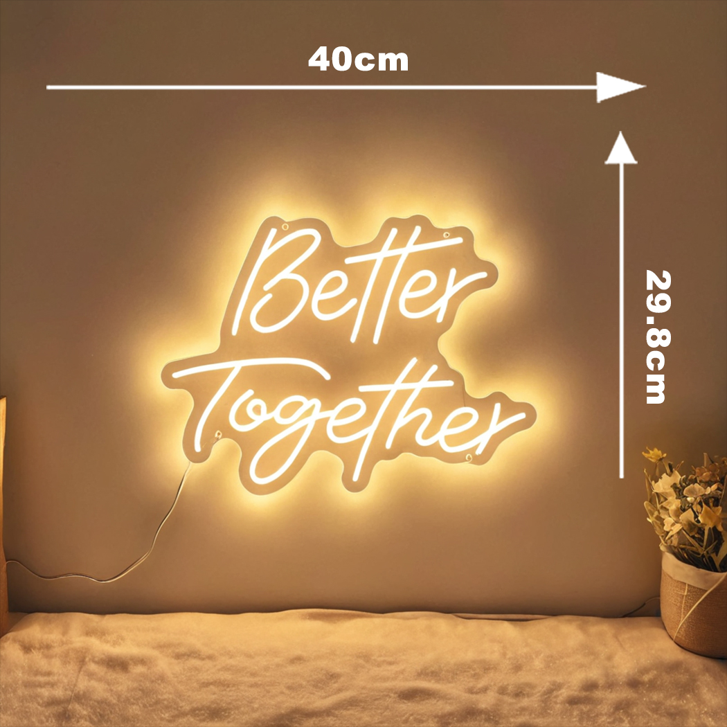Better Together Neon Sign Wedding Decorations Ligh... – Vicedeal