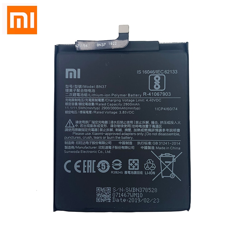 100% Original Xiao mi Battery BN37 3000mAh For Xia... – Grandado